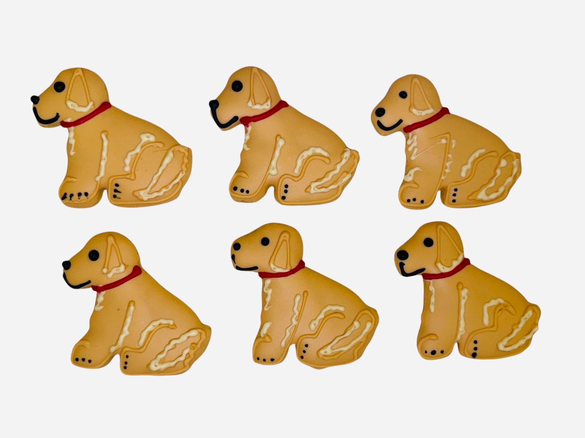 Golden Retriever dog decorated sugar cookies – Memorial Bakery